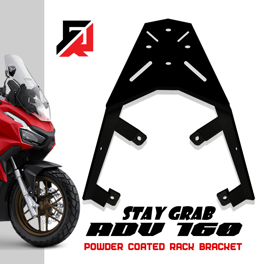 Honda ADV 160 STAY GRAB Top box bracket /Power Rack / Monorack / Powder ...