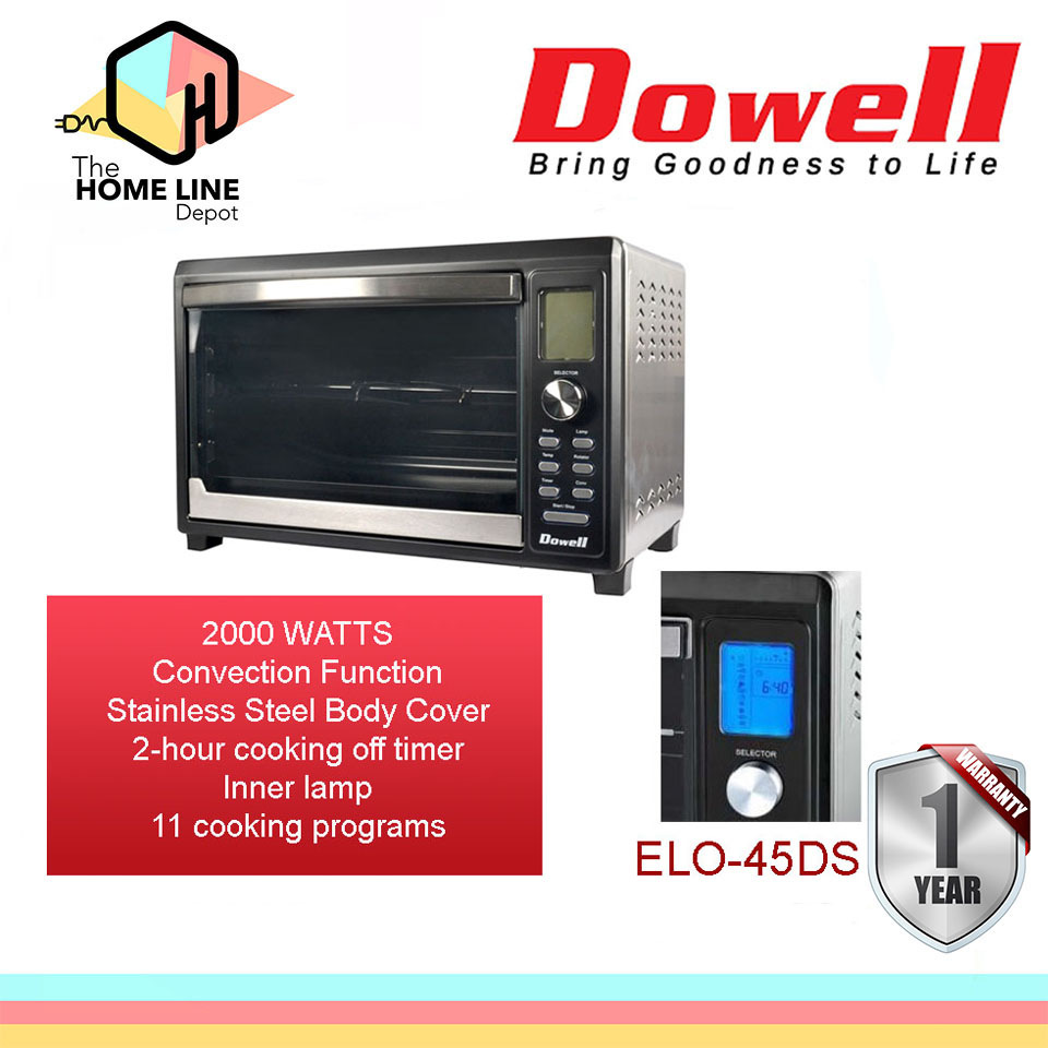 Dowell 45L Electric Oven ELO-45DS | Lazada PH
