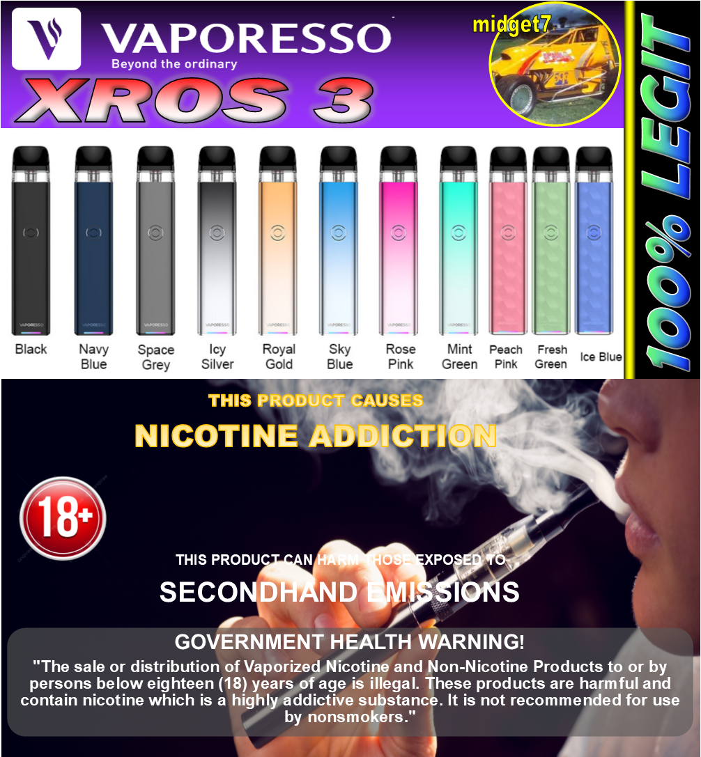 Vaporesso XROS 3 Pod System Kit 1000mAh 2ml | Lazada PH