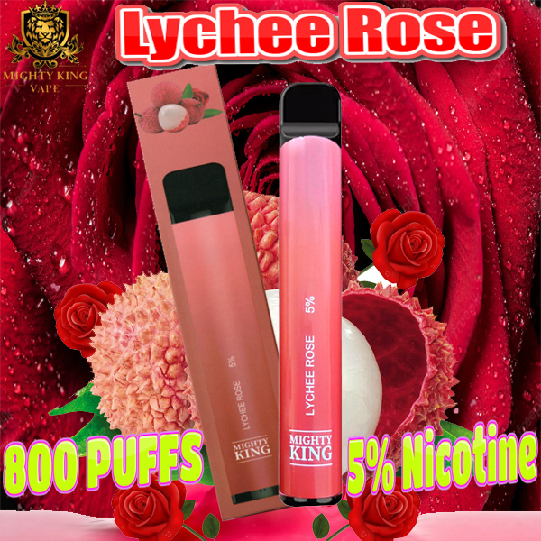 LEGIT MIGHTY KING Puff Plus smoke vaper full set (800 Puffs) (LYCHEE ...