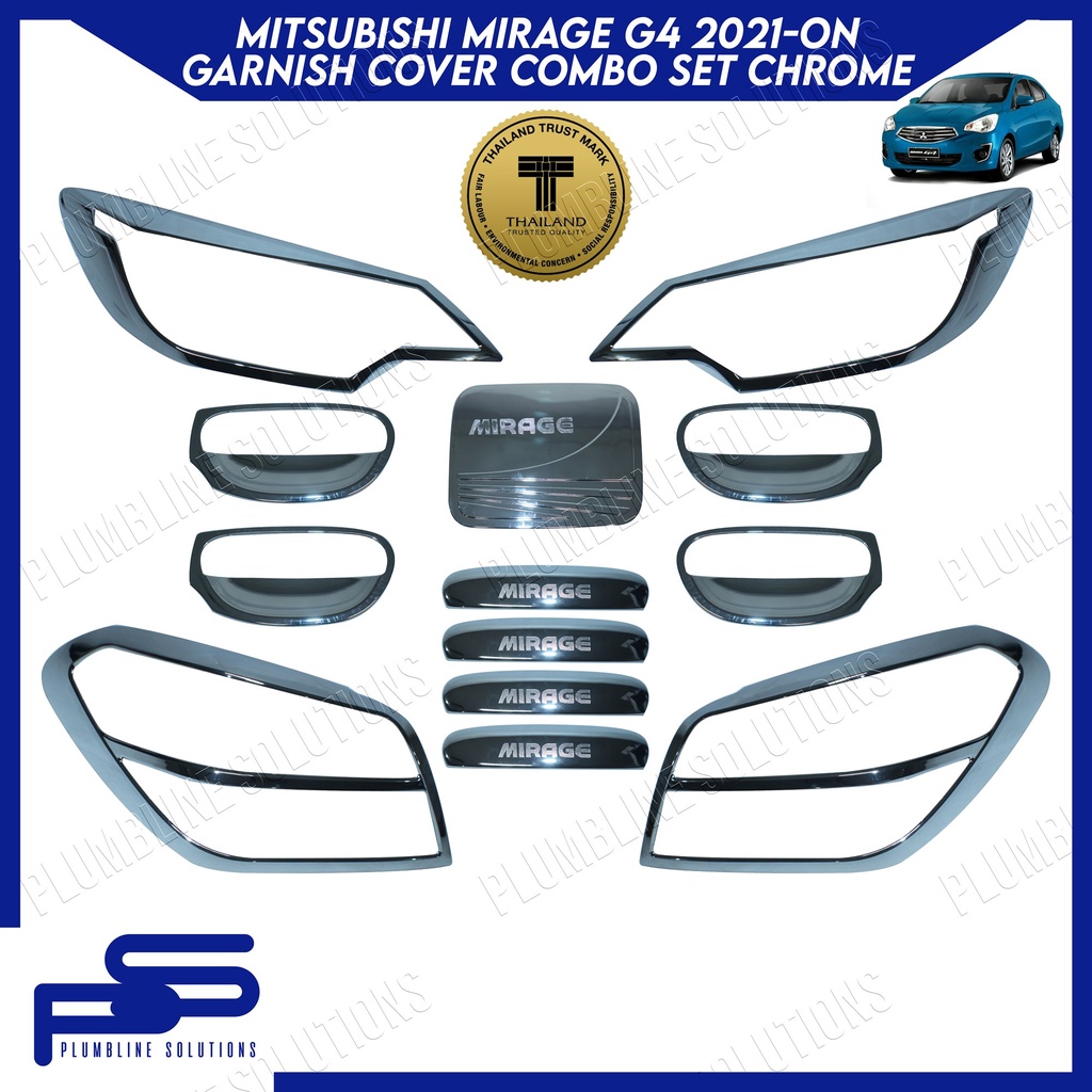 Useful Mitsubishi Mirage G4 Garnish Set 2021 - 2022 ONWARDS BLACK ...