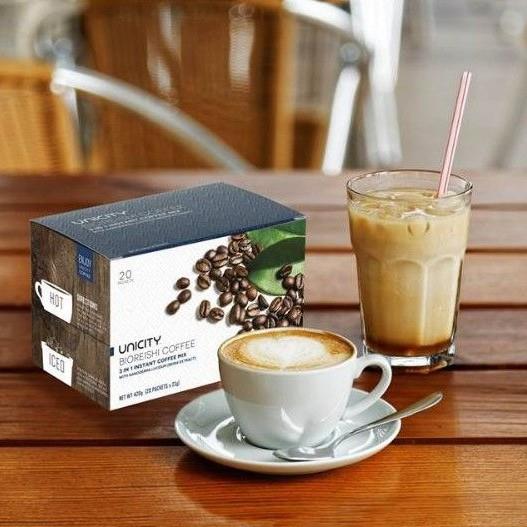 UNICITY Bioreishi Coffee 3 in 1 mix with Ganoderma Extract (20 sachets ...