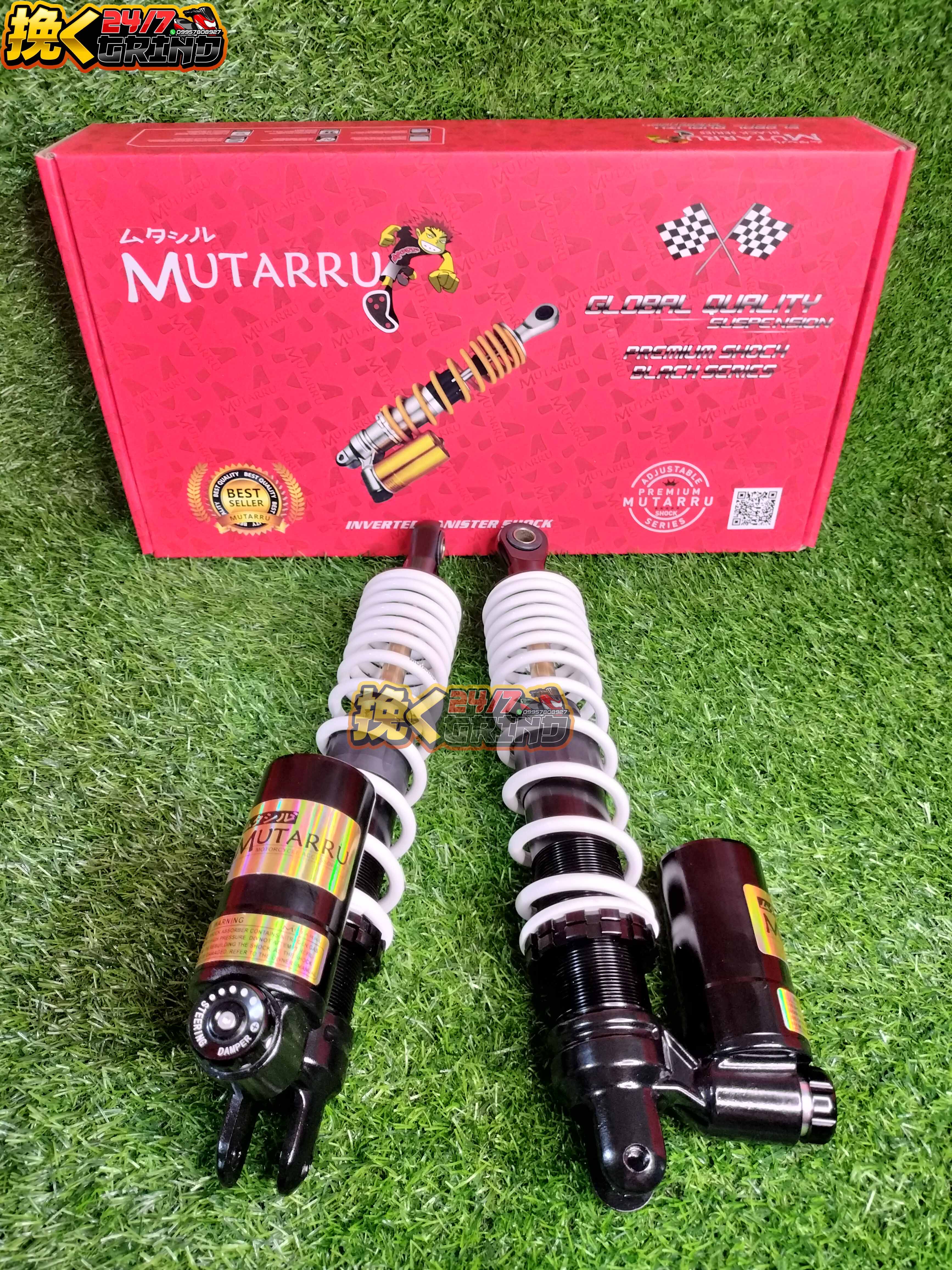 MUTARRU INVERTED SHOCK 365mm SPRING PRELOAD/REBOUND ADJUSTER ...