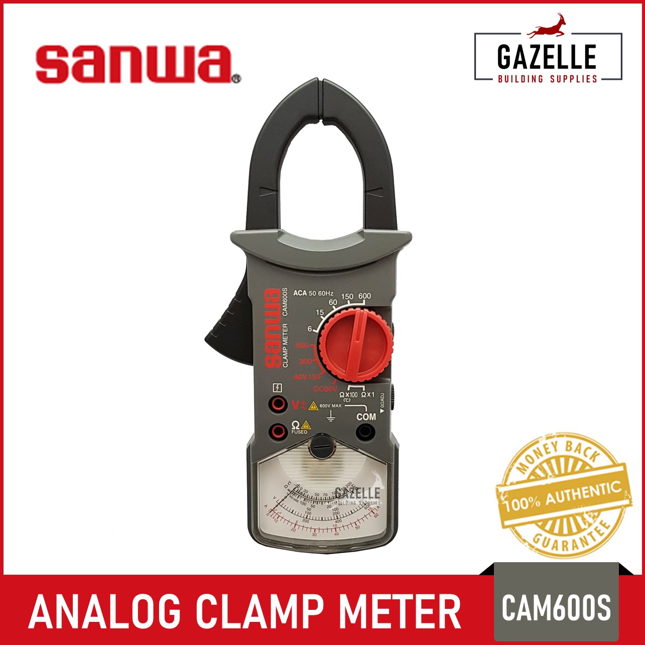 Sanwa Analog Clamp Meter Tester Multimeter Multitester - CAM600S ...