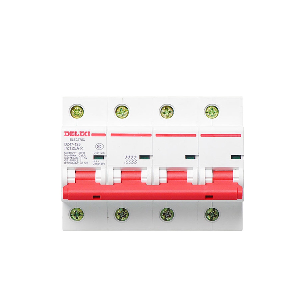 Delixi open circuit breaker three-phase main gate four-wire 380V high power 12 5A an 100A air 4P ...