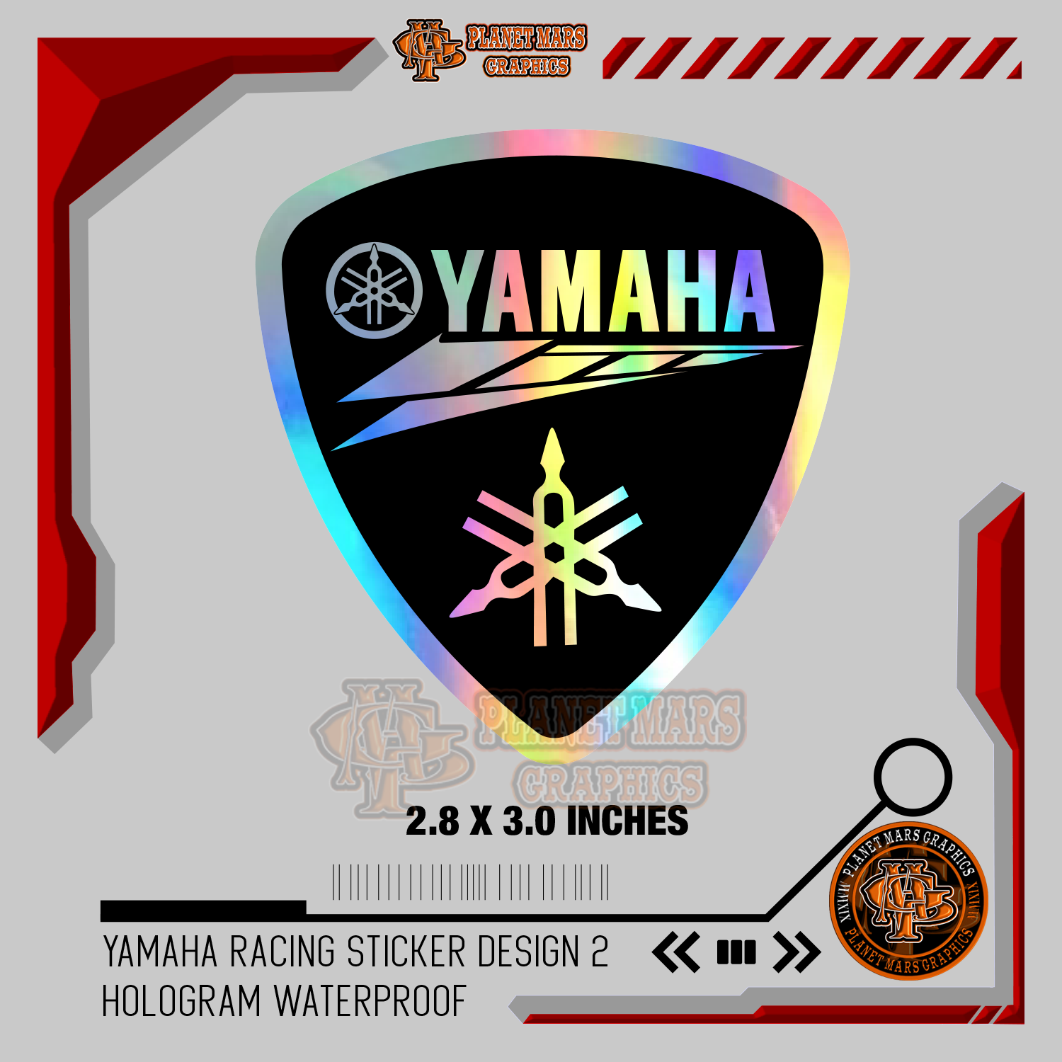 YAMAHA RACING STICKER DECAL WATERPROOF | Lazada PH