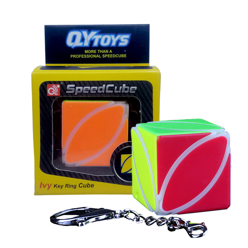 QiYi Key Ring Mini Ivy Maple Keyring Keychain Speed Rubik's Cube ...