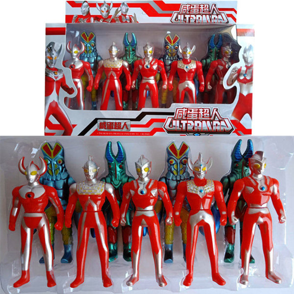 Altman toy children's combination set doll salted egg Superman warrior ...