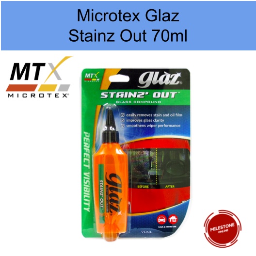 Microtex Glaz Stainz' Out (70ML) (Glass Compound) | Lazada PH