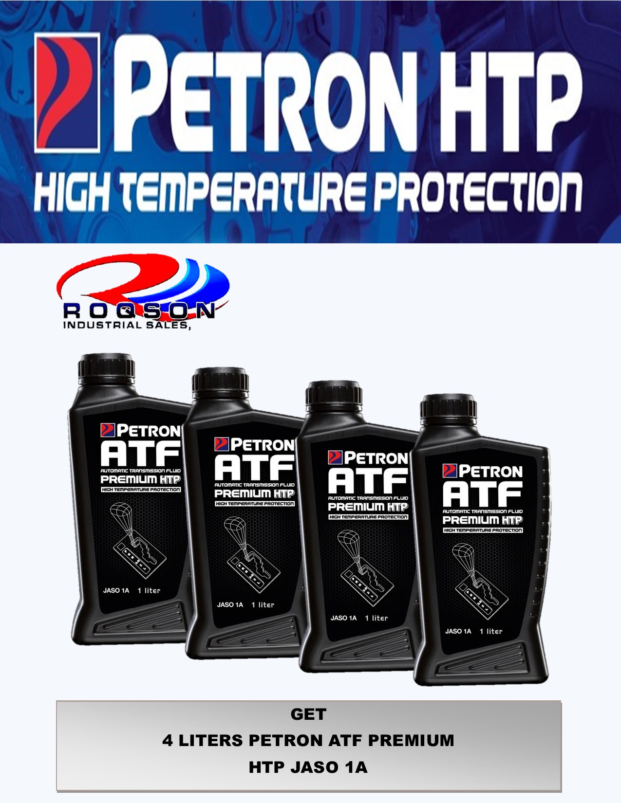 PETRON ATF PREMIUM HTP JASO 1A (4 Liters) | Lazada PH