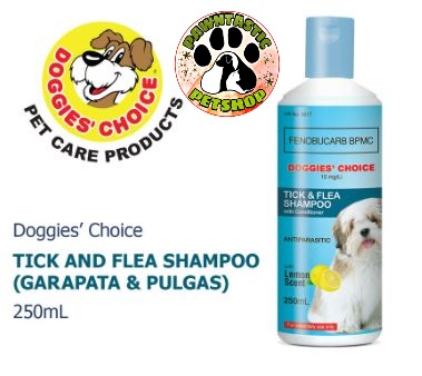 Doggies' Choice Tick & Flea Shampoo 250mL [Blue] | Lazada PH