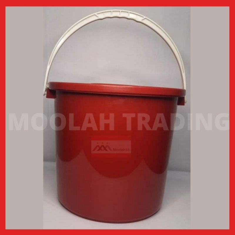 Moolah88 Durable Plastic Water container Timba Bucket pail with Cover 2 ...