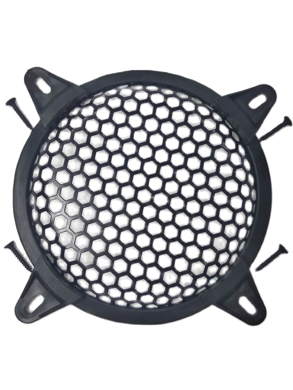 6" Round Waffle Style Woofer Subwoofer Speaker Grille Cover Speaker w ...