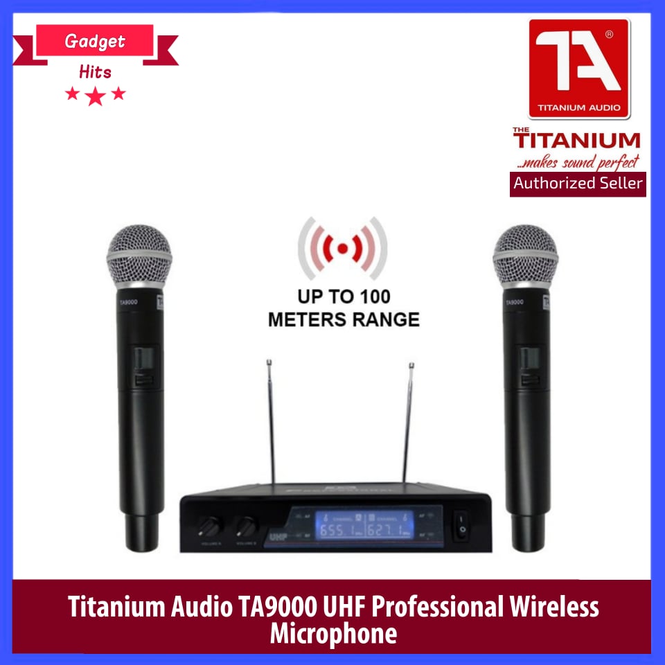TITANIUM AUDIO TA9000 UHF PROFESSIONAL WIRELESS MICROPHONE | Lazada PH