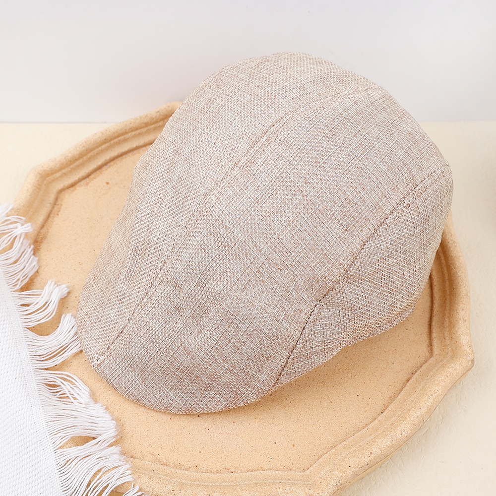 Men British Cotton Linen Beret Gentleman Duckbill Caps Linen Hat Boy ...