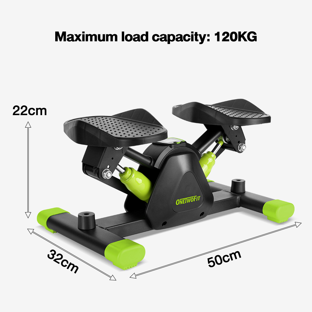 OneTwoFit Stepper Exercise Machine Mini Pedal Fitness Equipment Multi ...