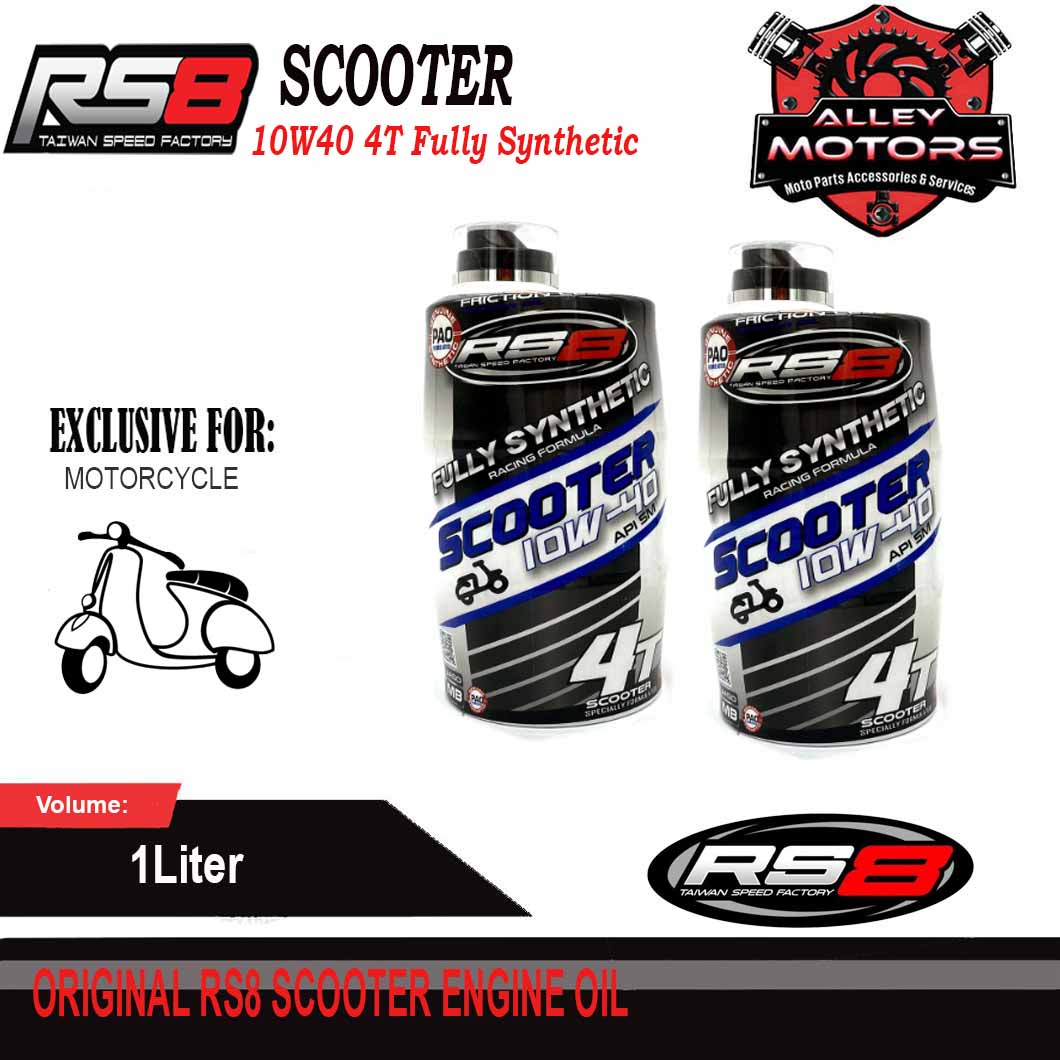 RS8 SCOOTER 10W40 4T (1L) l Fully Synthetic l ENGINE OIL By Alley ...