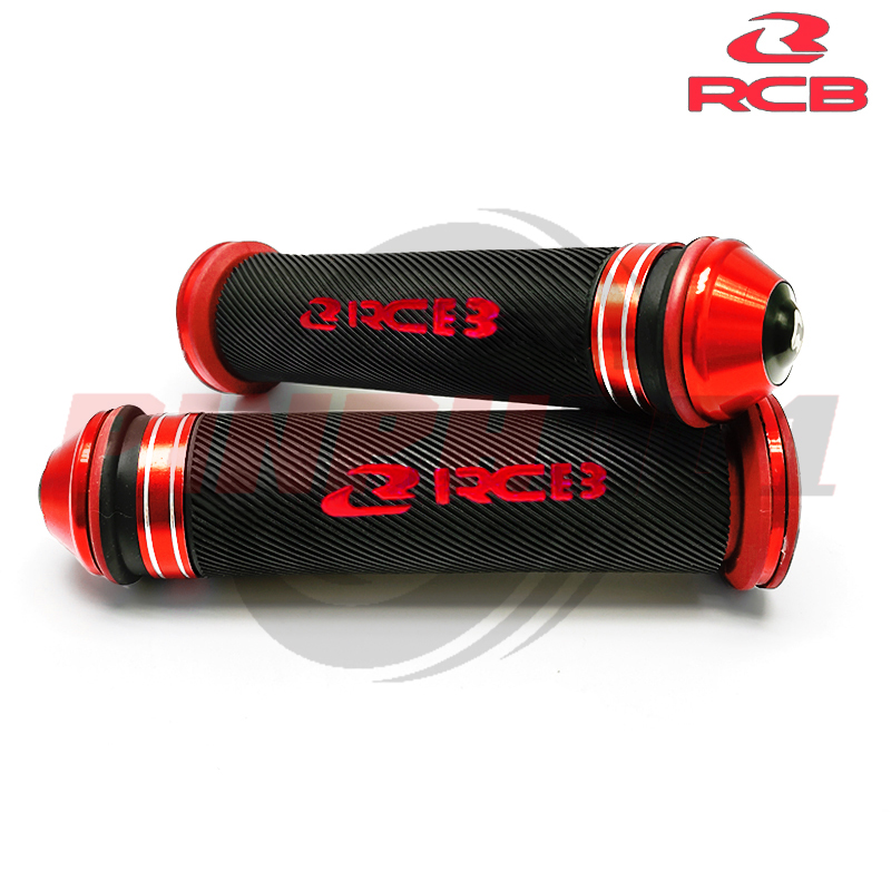 E&M Motorcycle RCB Handle Grip HG55 Alloy/Rubber Universal Pair 5Colors ...