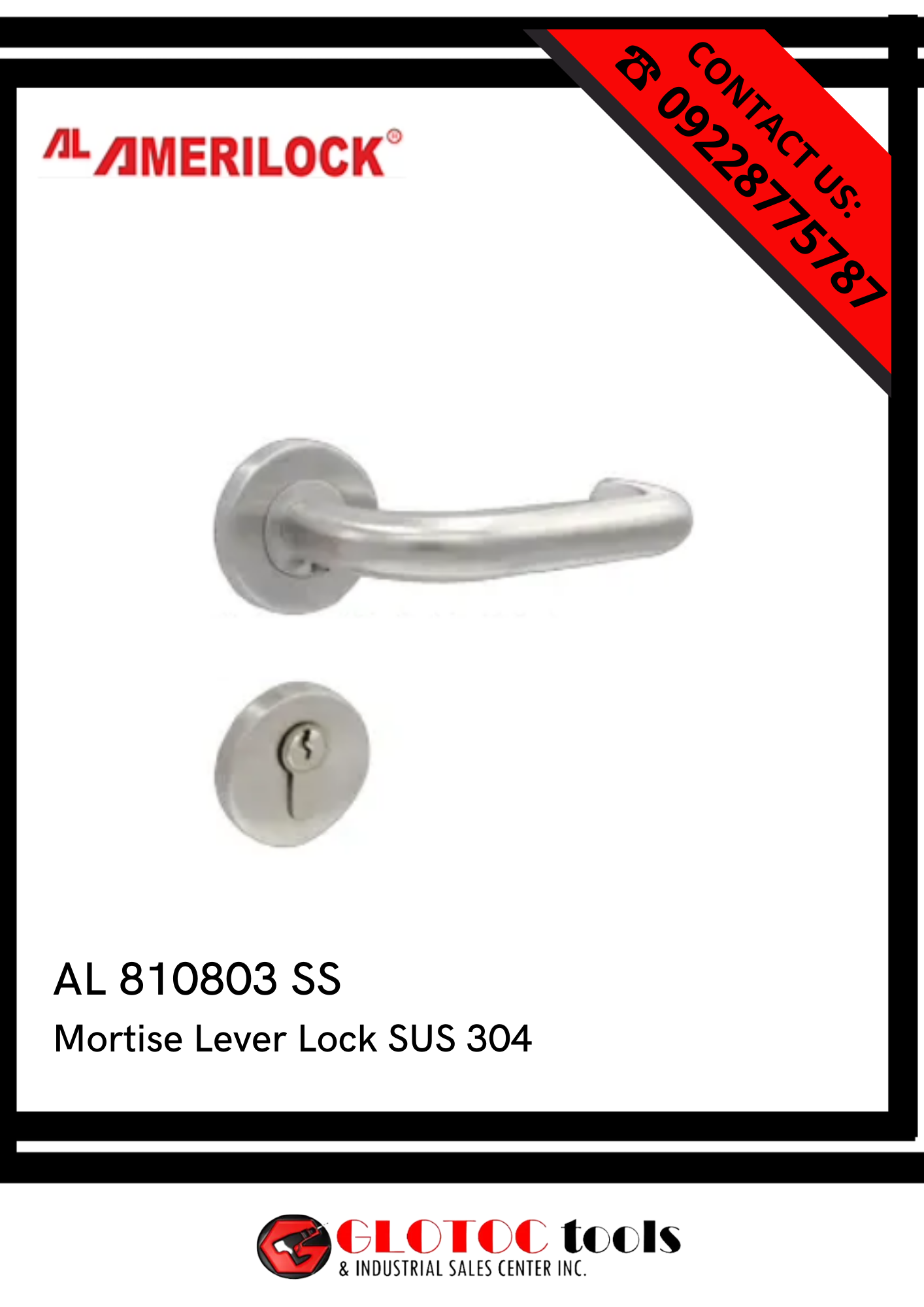 AMERILOCK Mortise Lever Lock SUS 304 AL 810803 SS | Lazada PH