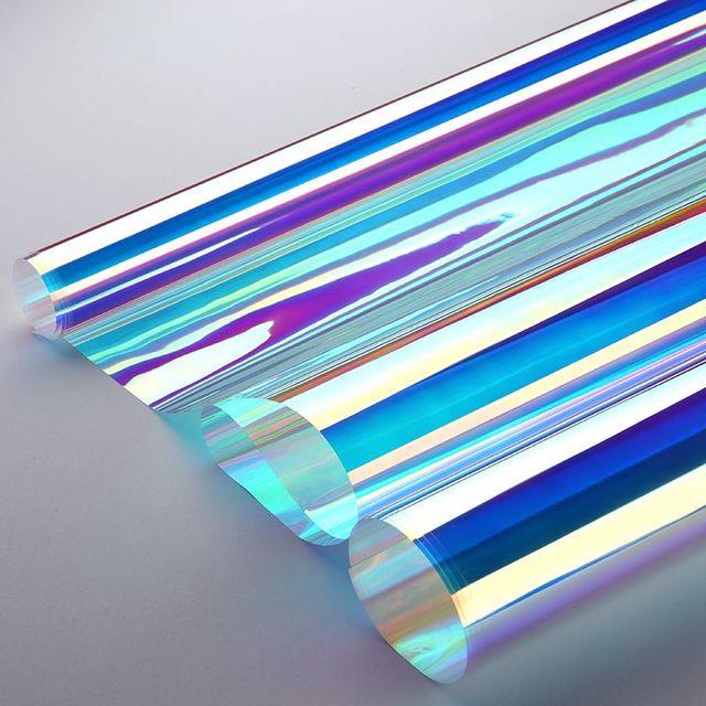 Window Film Rainbow Effect Self Adhesive Laser Holographic Privacy ...