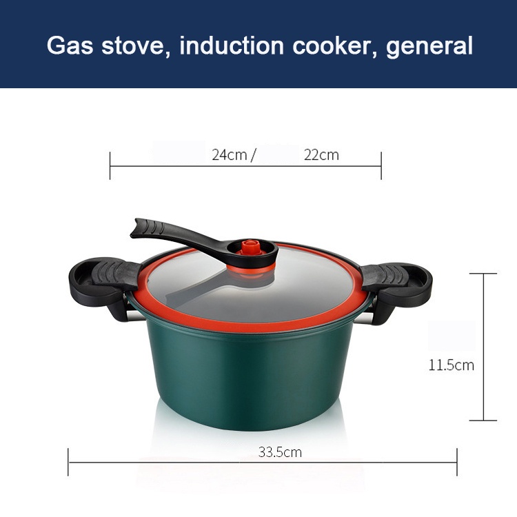 Micro pressure cooker pot cooking Nonstick pan for soup 3.5L family multi function cooker ...