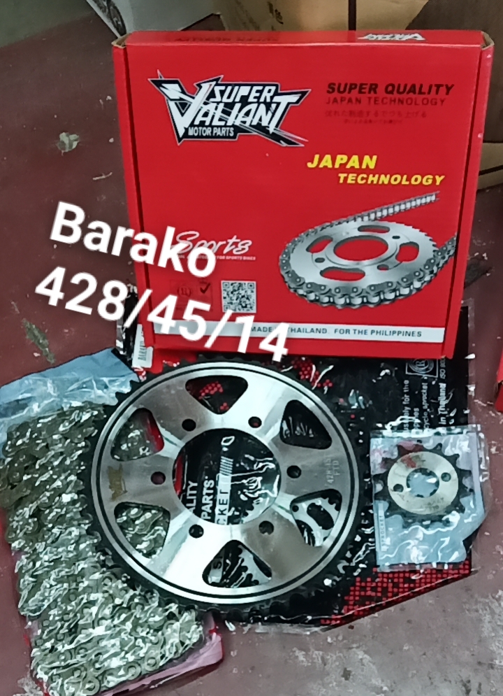 SPROCKET AND CHAIN SET BARAKO HEAVY DUTY HIGH QUALITY | Lazada PH