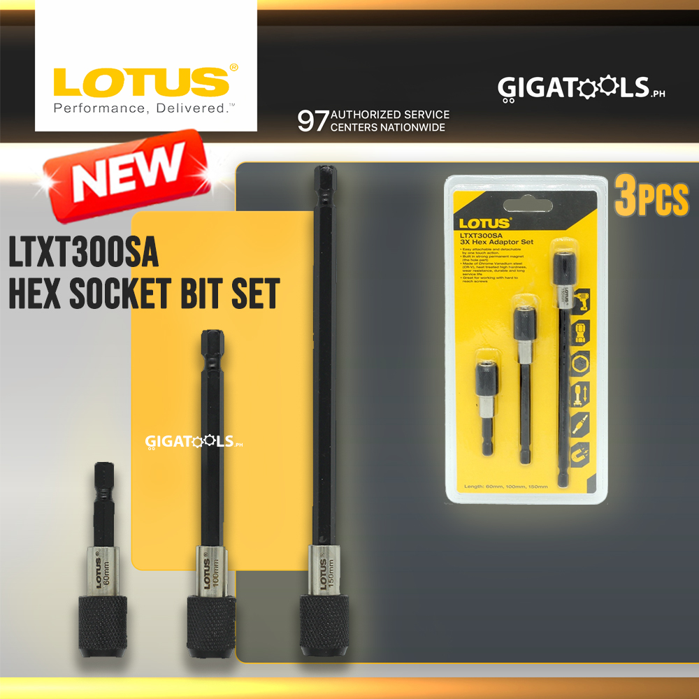*NEW* Lotus LTXT300SA Hex Adaptor Set 3pcs ( DRLBST ) [GIGATOOLS ...