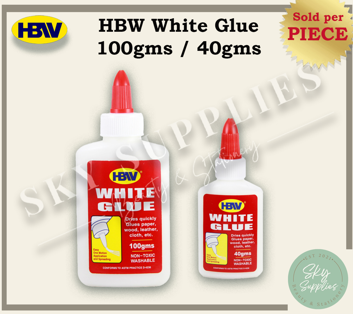 HBW White Glue 100gms / 40gms 1pc | Lazada PH