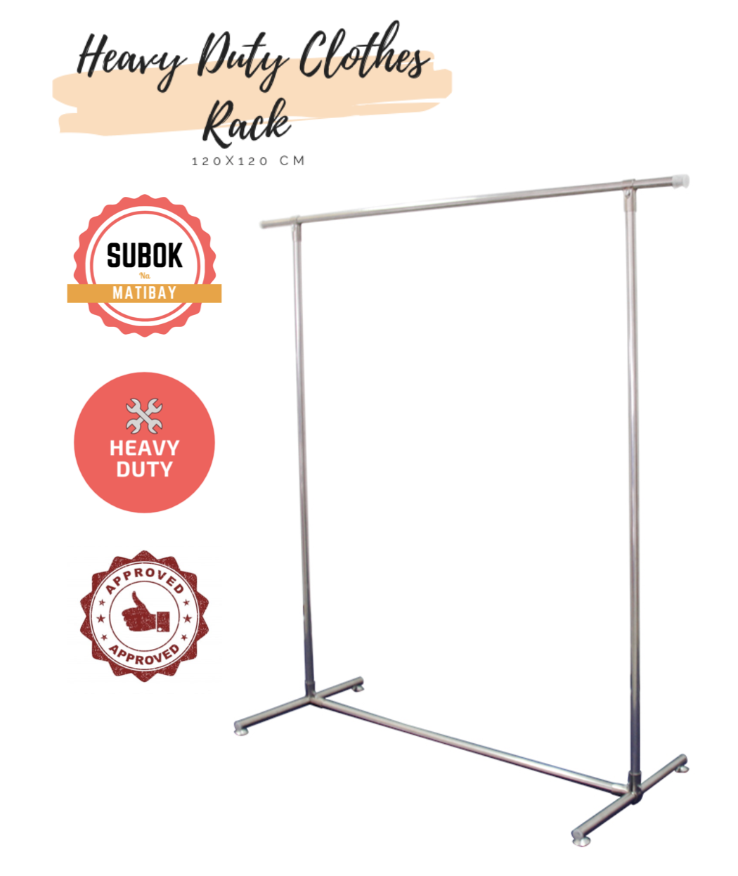 Heavy Duty Clothes Rack Single Pole Sampayan | Lazada PH