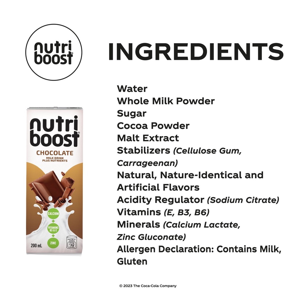 huan0291868 Nutriboost Chocolate Milk Drink 200ml - Pack of 12 | Lazada PH