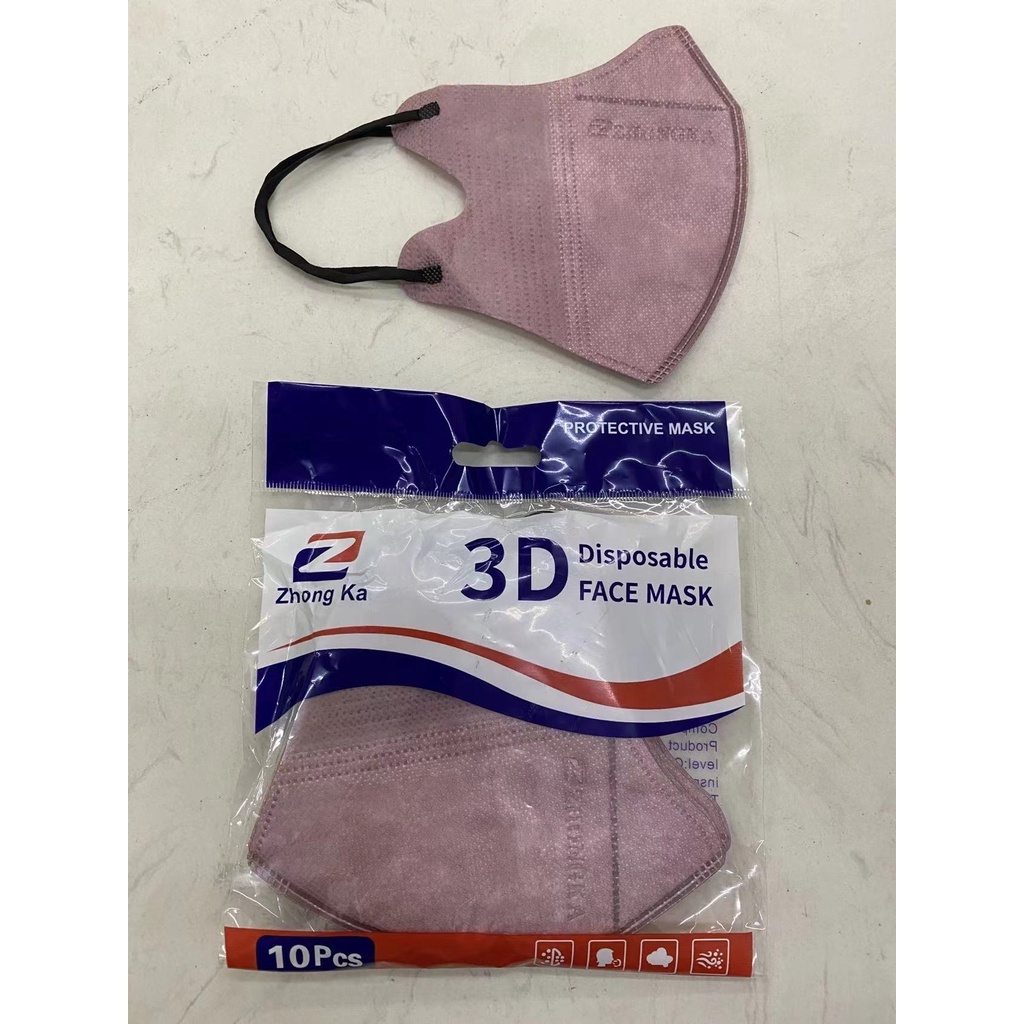 ZHONGKA KF94 Mask 3D Face Mask 10Pcs Korea 3D Face-lifting Butterfly ...