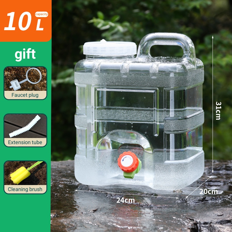 5L/10L/15L Portable Food-Grade Water Container with Faucet for Camping ...