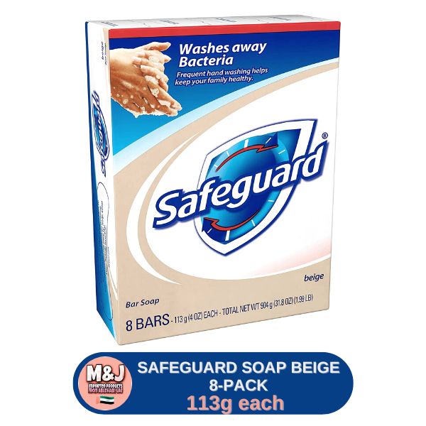 IMPORTED! SAFEGUARD, Beige Big Bar Soap, 113grams each, Antibacterial ...