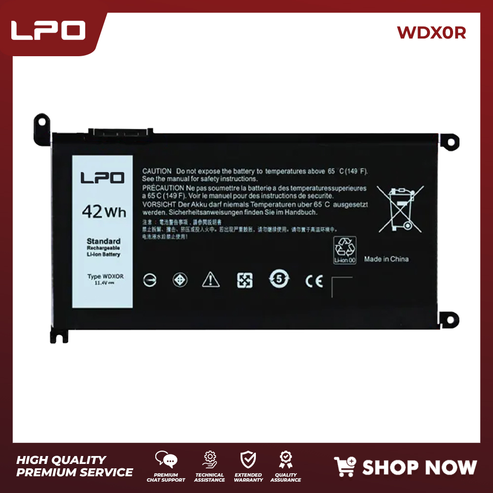 LPO Laptop Battery WDX0R Compatible for Dell Inspiron 15 5538 15 5567 ...