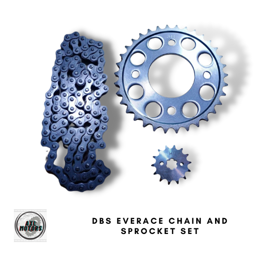 DBS EVERACE CHAIN AND SPROCKET SET WAVE125/XRM (14T/34 X 428-110L) (14T ...