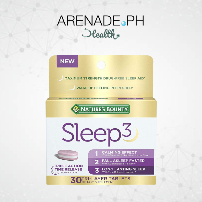 Nature's Bounty Sleep3 Sleep Melatonin 30 Tablets | Lazada PH