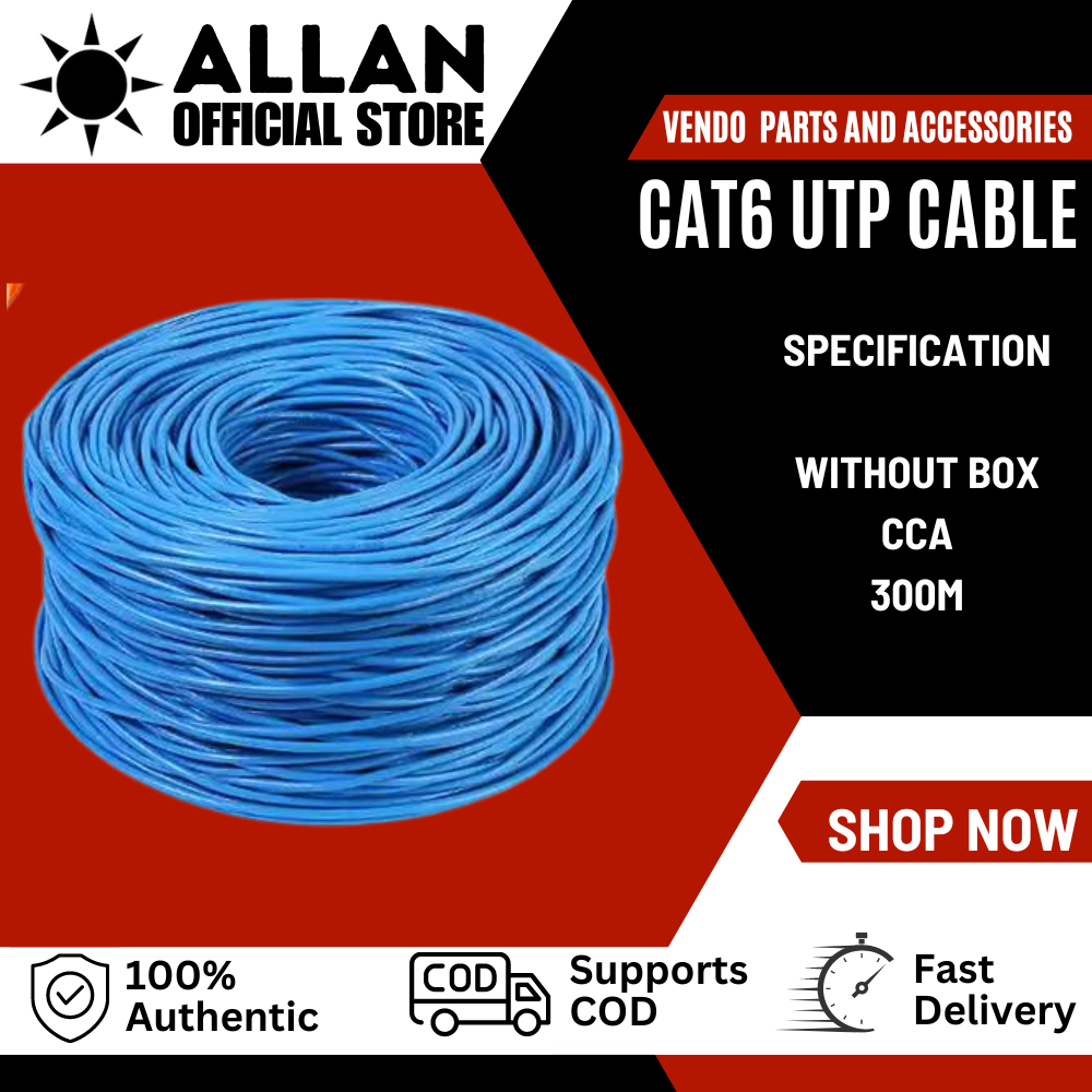 Allan UTP Cable 300m Cat6e Indoor / Ethernet Cable / Cat6 with Box ...