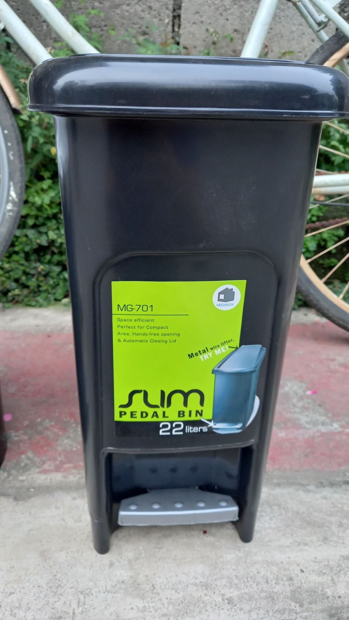 MEGABOX SLIM PEDAL BIN 22Liters MG-710 | Lazada PH