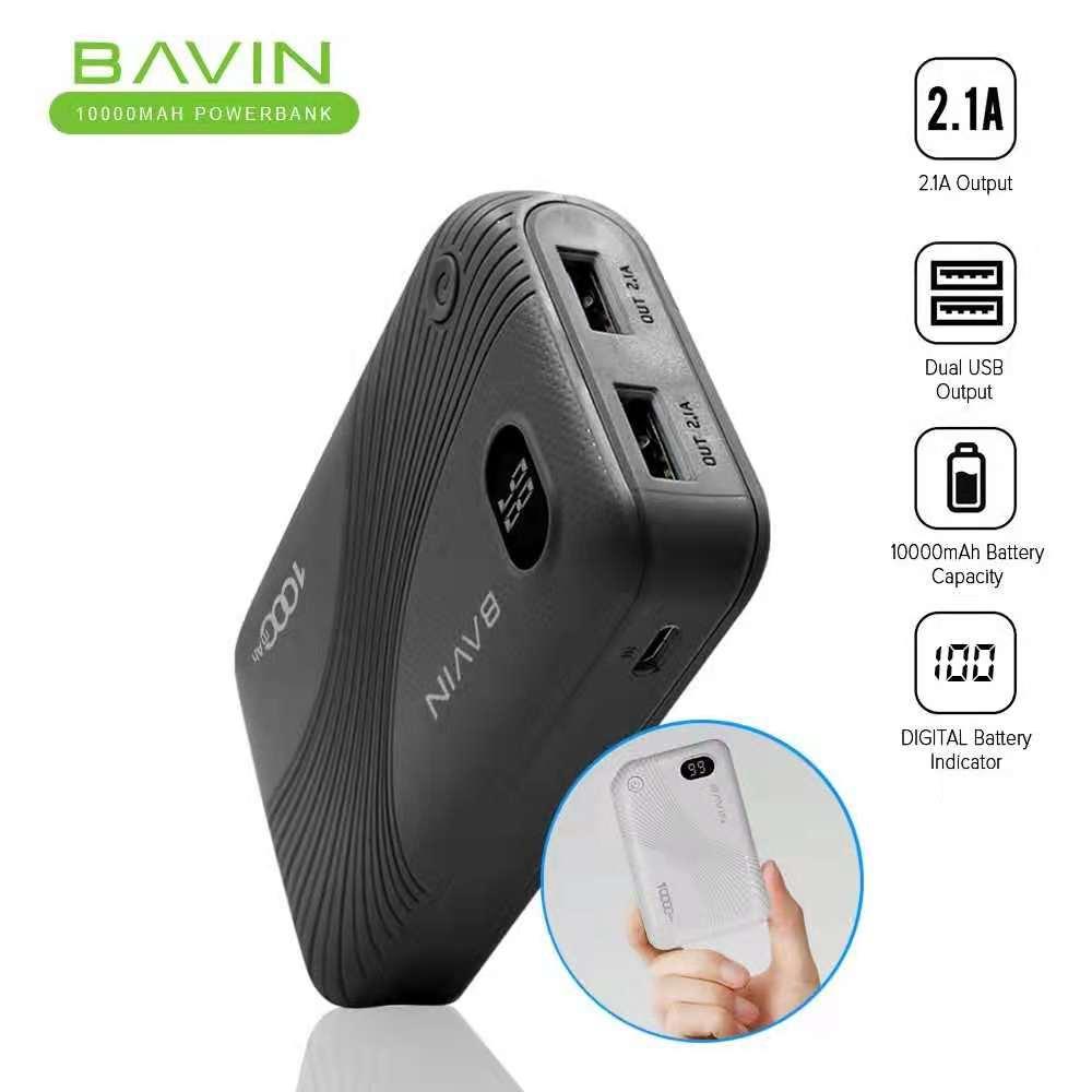 (PC138s) BAVIN 10000mAh Ultra-Small Powerbank w Dual Universal USB Port ...