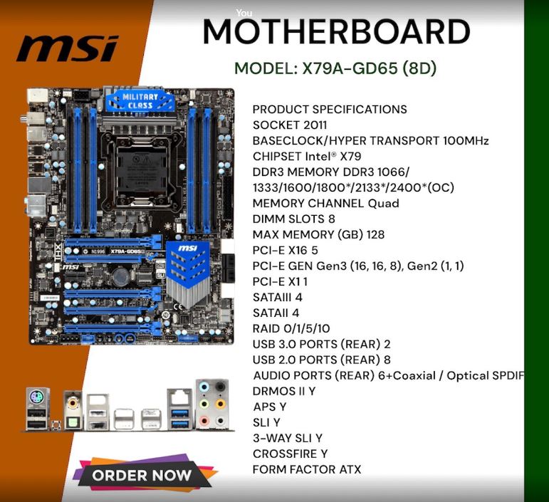 MSI Motherboard X-Series Socket 2011/2011-3 (PRE-LOVED) | Lazada PH