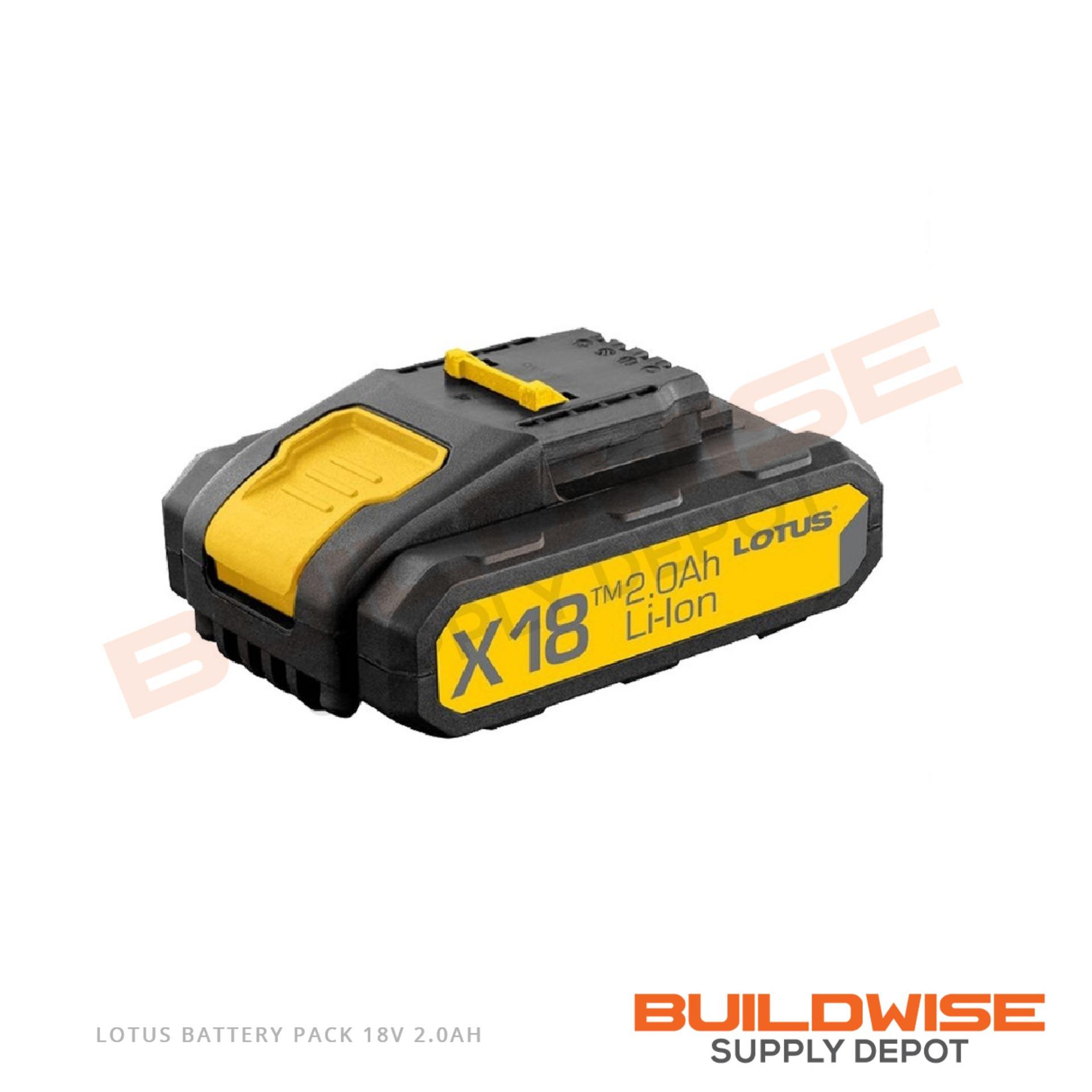 Lotus Battery Pack 18V 2.0AH LTBP18G-2 「BUILDWISE®」 | Lazada PH