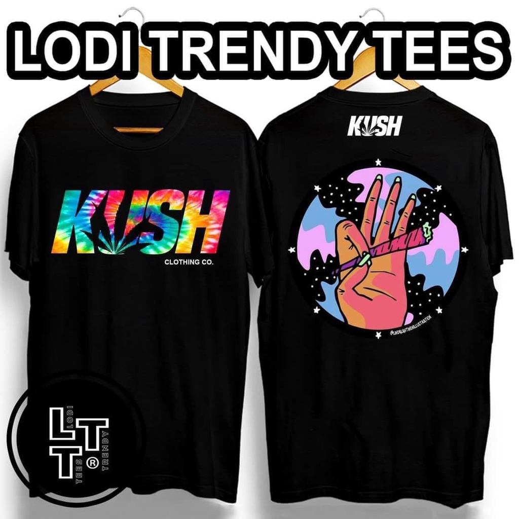 KUSH T-SHIRT COLORED FRONT&BACK DESIGN PRINT SIZE MENSHOTUni | Lazada PH