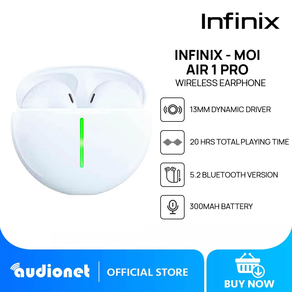 Infinix – Moi Air 1 Pro Bluetooth | Wireless Earphone | Lazada PH