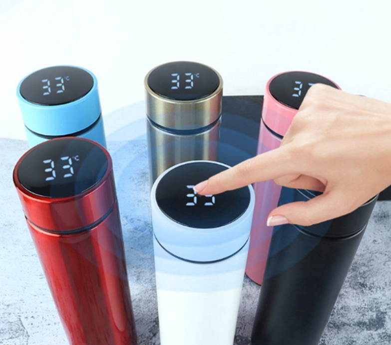 Intelligent Stainless Steel Thermos Bottle Cup Temperature Display ...