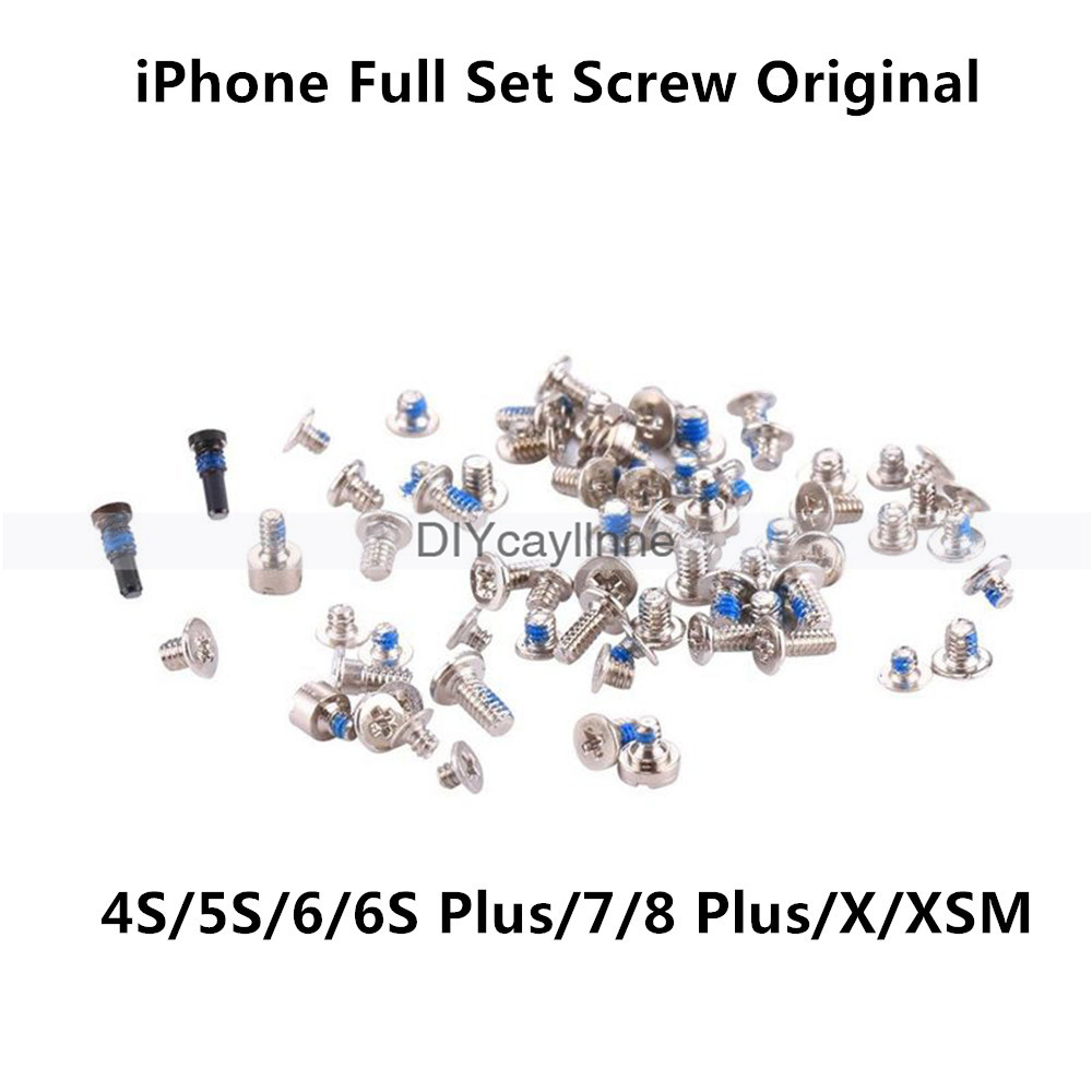 New Original Full Set Screw For iPhone 5 5s 6 6s Plus 7 8 + XS MAX XR ...
