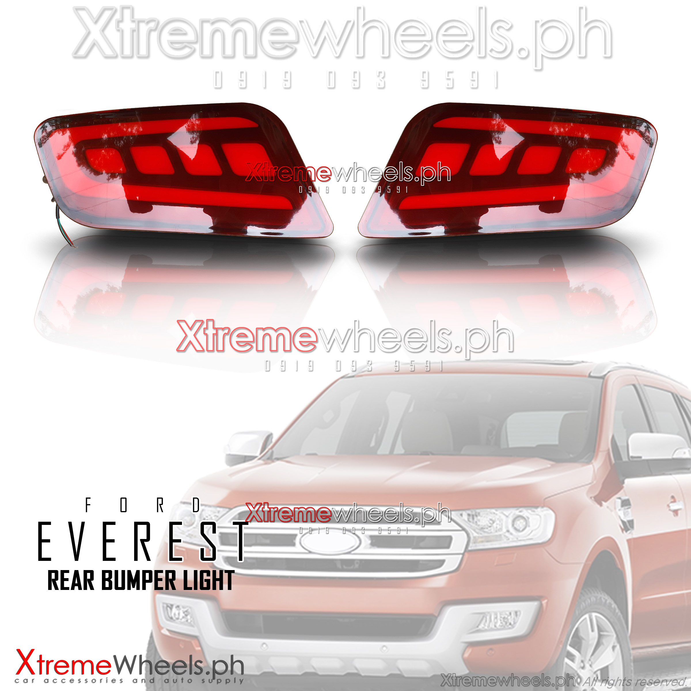 Ford Everest 2016-2022 Lexus Type Rear Bumper Light Multi Function ...
