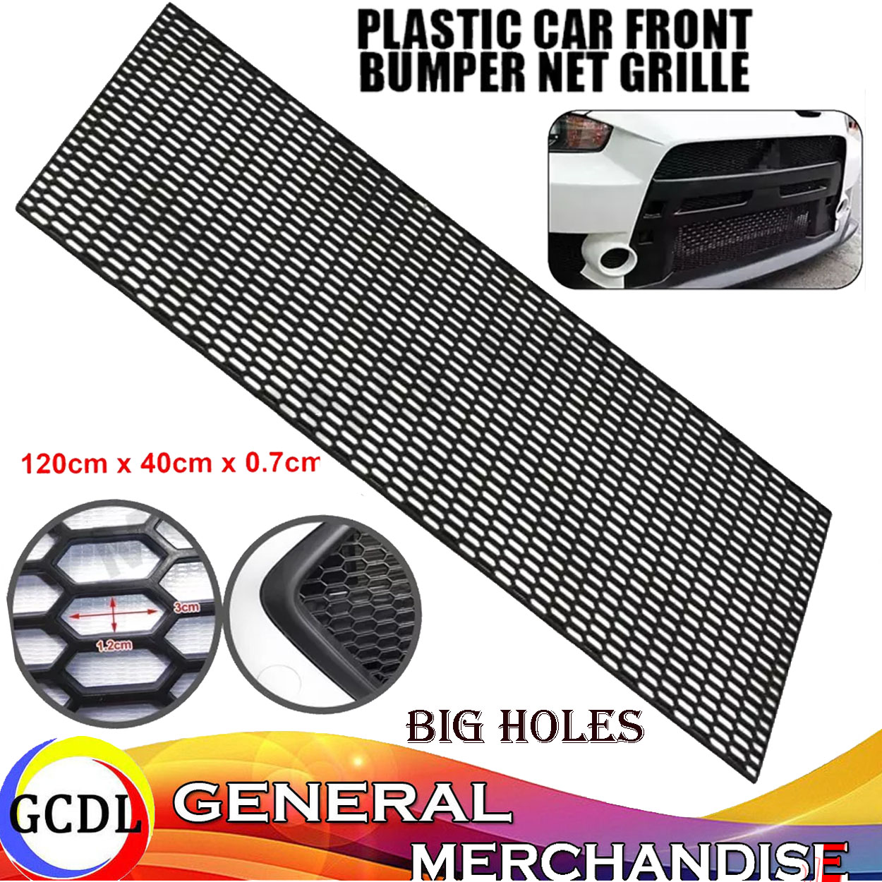 Universal Honeycomb Mesh Grill Big Holes - BLACK | Lazada PH
