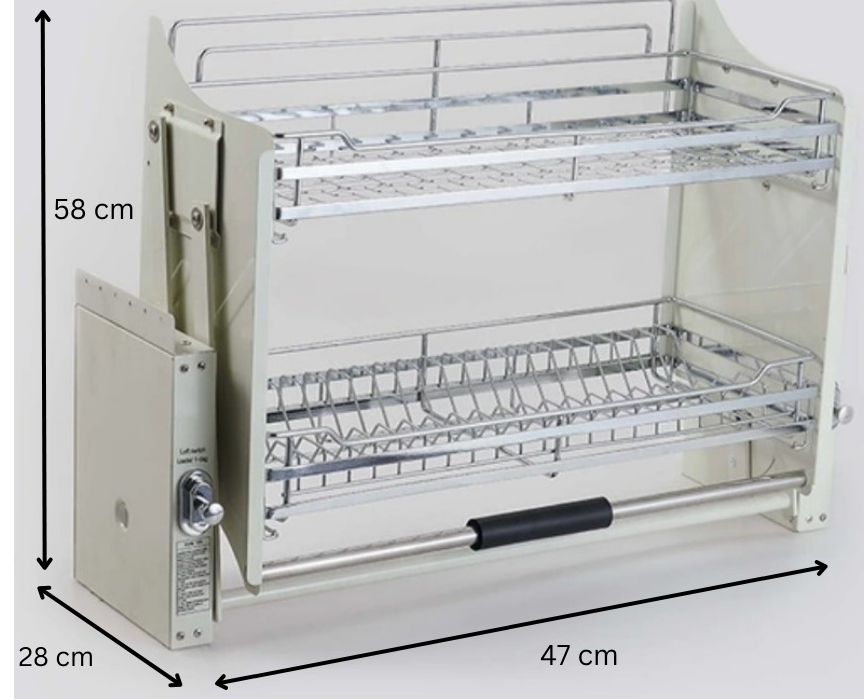 pulldown kitchen organizer, pull down plate rack kitchen and pull down ...