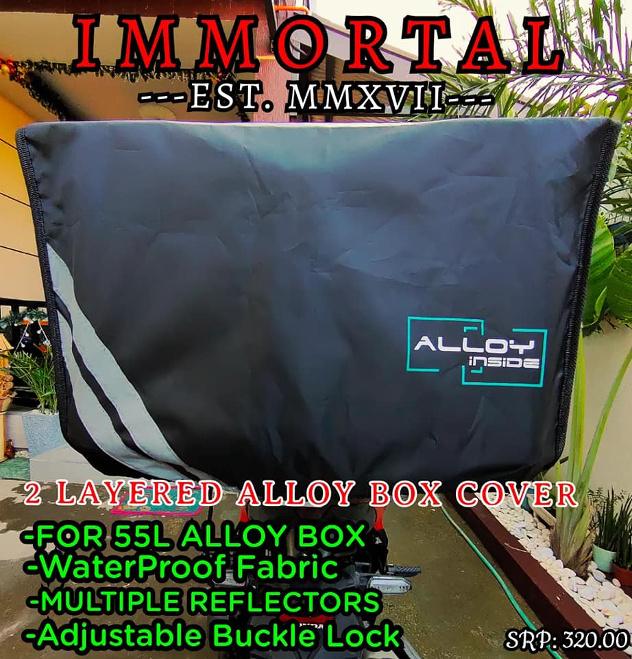 Alloy Top Box Cover Waterproof 55L 45L by IMMortal Motobag | Lazada PH