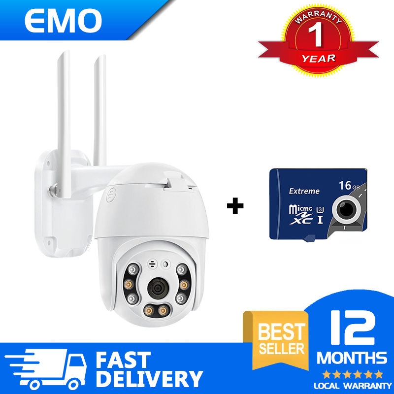 EMO Q8 v380 pro indoor and outdoor cctv camera connect cellphone cctv ...